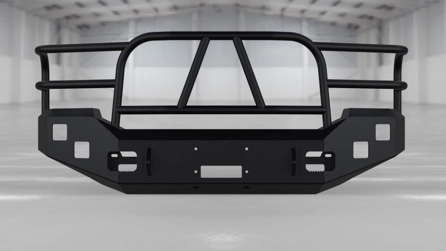 2005-2007 Ford F-250 - 550/Excursion Front Winch Bumper with Full Brush ...