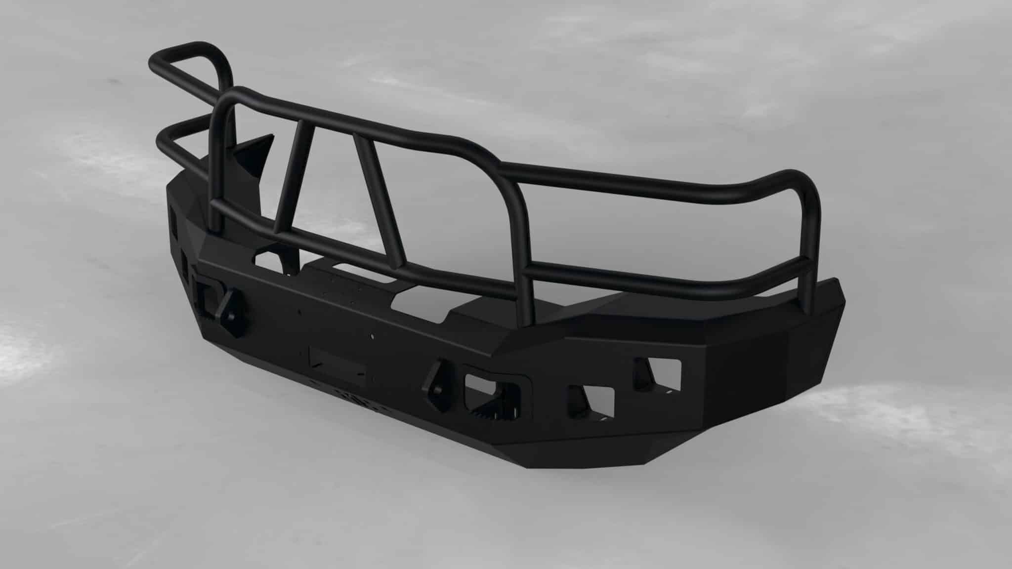 1999-2004 Ford F-250 - 550/Excursion Front Winch Bumper with Full Brush ...