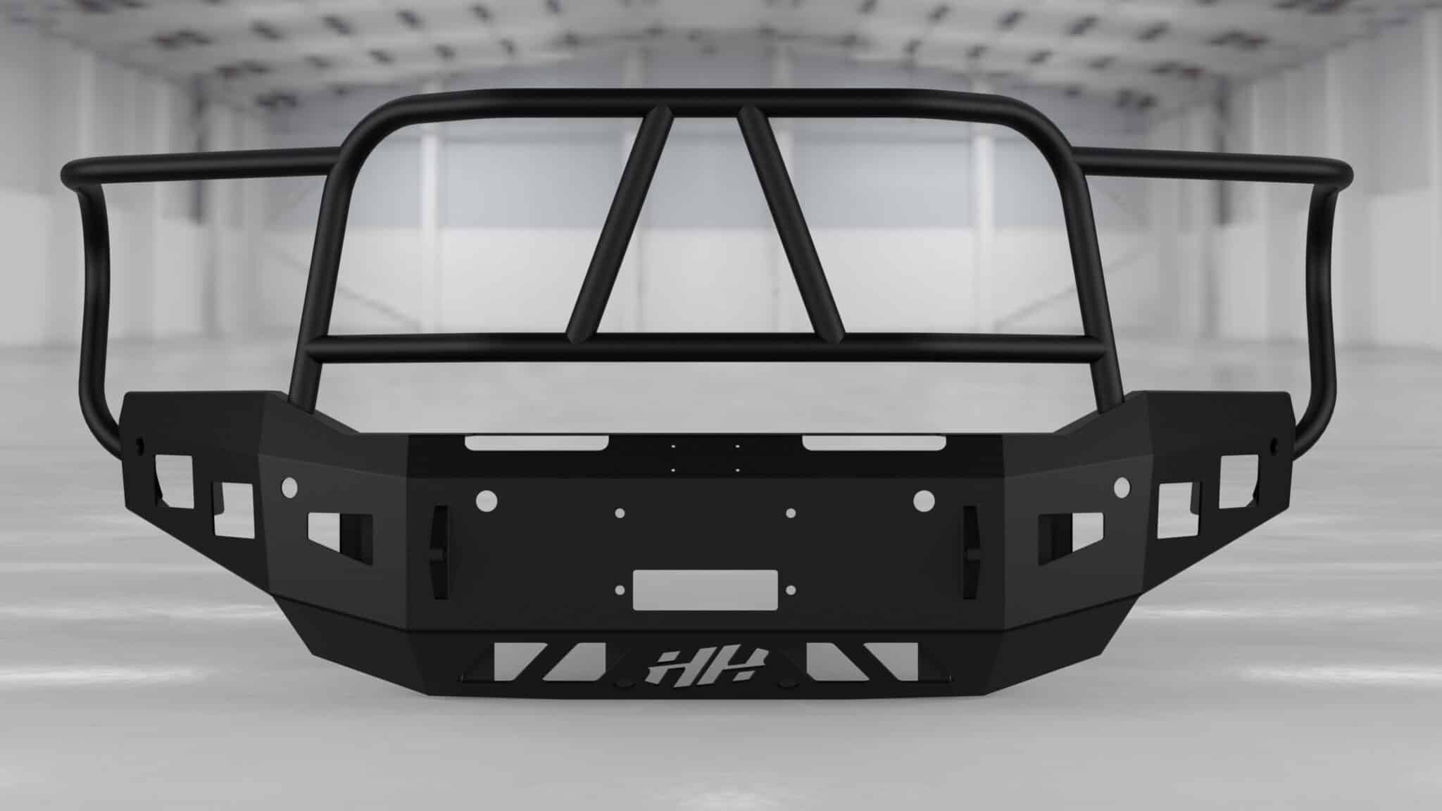 2019-2025 Ram 2500-5500 Front Winch Bumper with Full Brush Guard ...