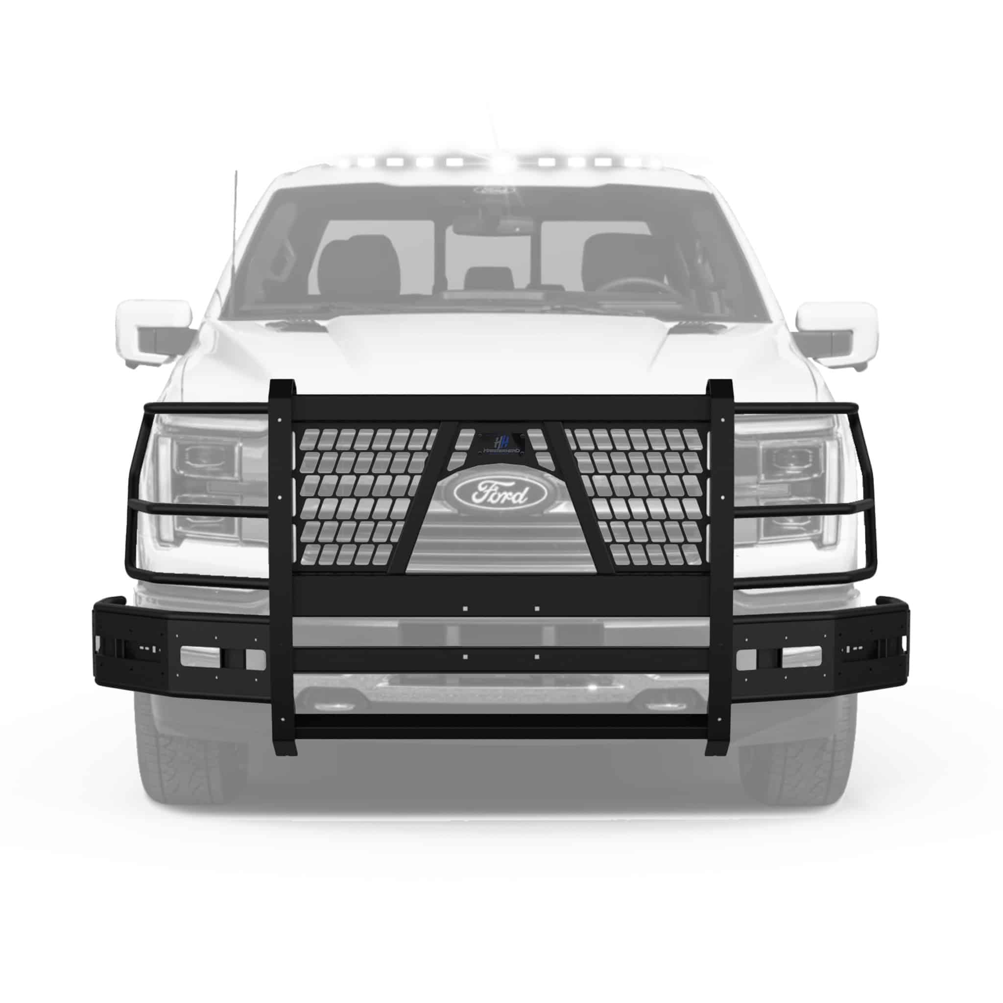 Level 5: 2024+ Ford F-150 Push Bar with Pit Bars & Wings - Hammerhead Armor